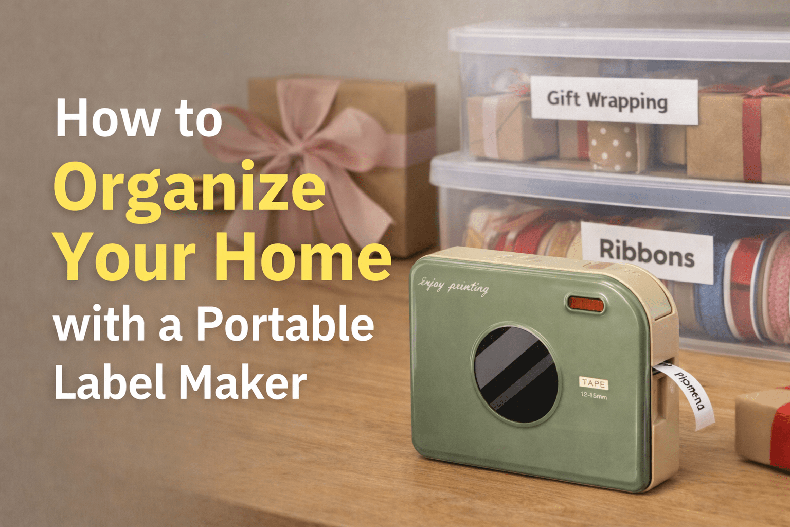 Portable Label Maker for Home Organization | Easy Labeling Tips – Phomemo