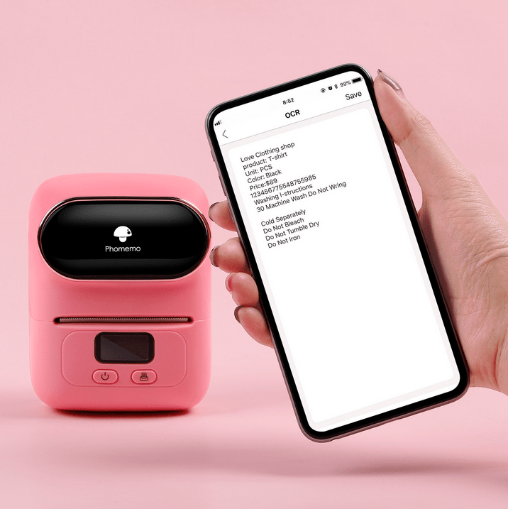 Open a clothing store with an M110 pocket printer and ask customers to ...