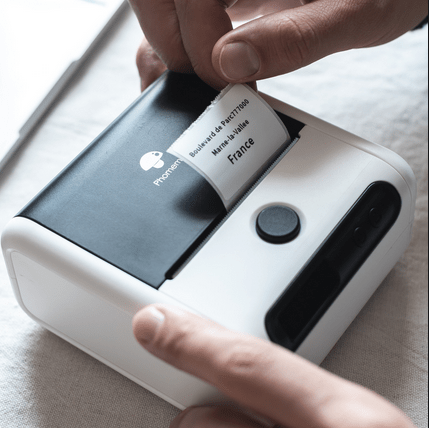 Gebruik de M200 draagbare printer om klanten uw sieraden in één oogops ...