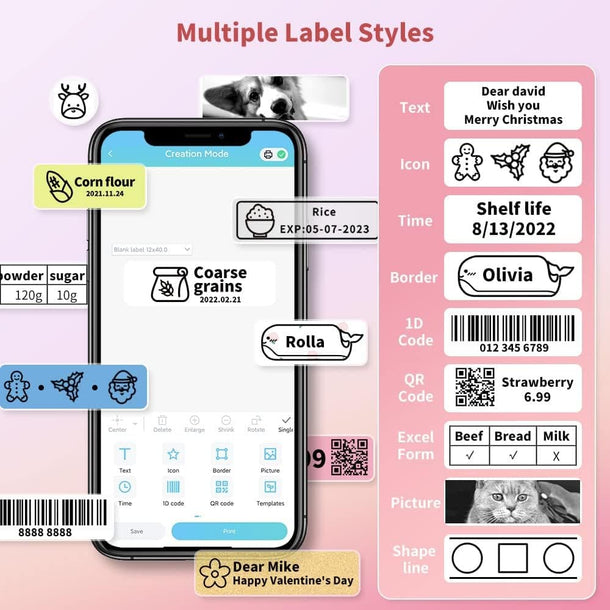 Phomemo D30 Portable Bluetooth Label Maker 7664
