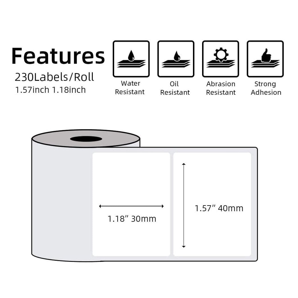 Labels for M110 & M120 — Phomemo